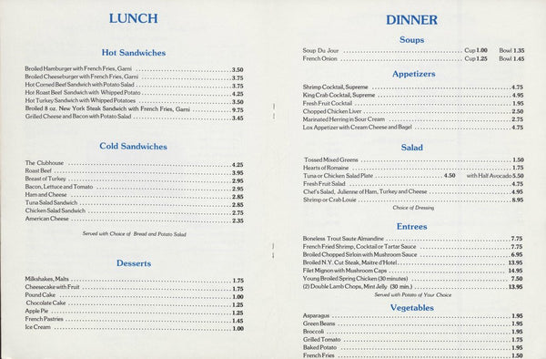 Aladdin Hotel and Casino Room Service 1960s Menu Art – Vintage Menu Art UK